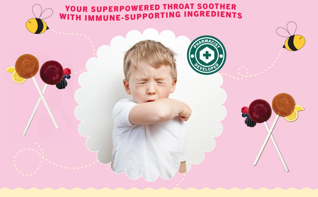Kids Throat Soothing Lollipops | Pharmacist-Formulated | Lollibee